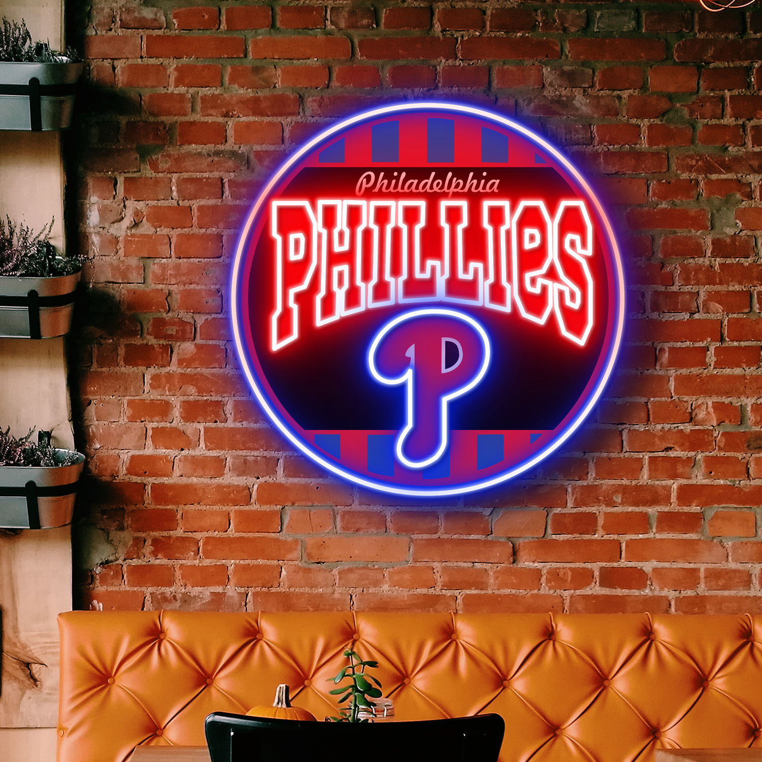 Philadelphia Phillies Retro Acrylic Artwork LED Neon Sign MLB Fan Home ...