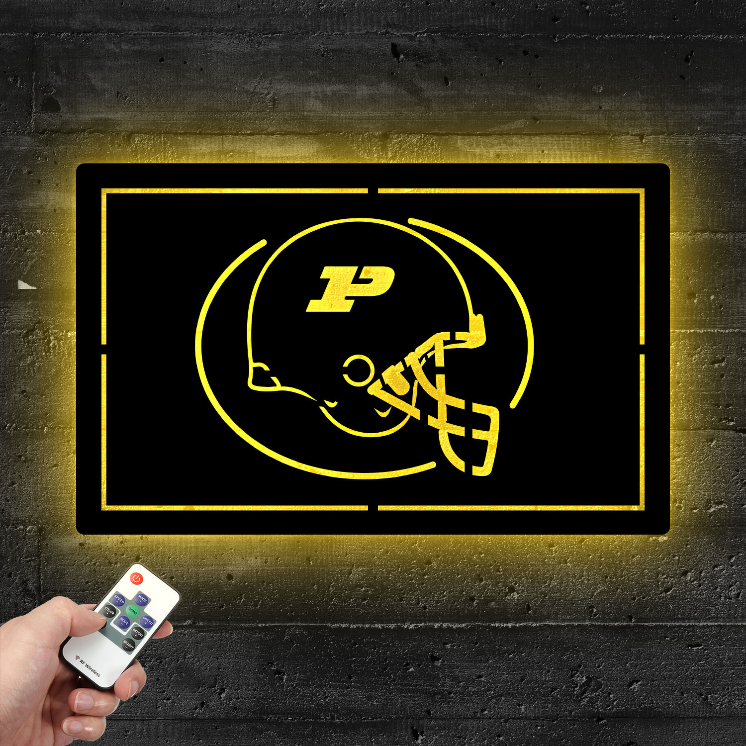 Purdue University Football Club Metal LED Sign Man Cave Home Bar Wall ...