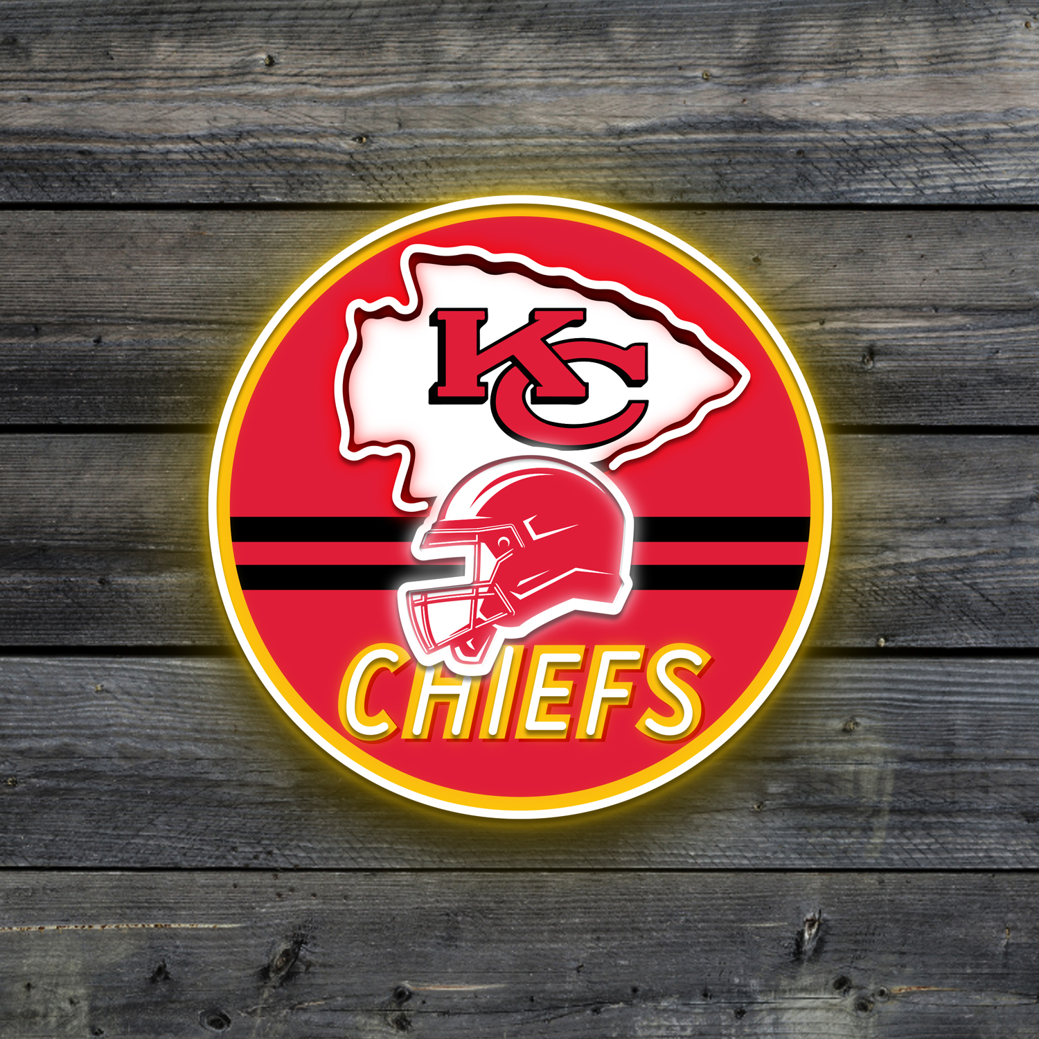 NFL Kansas City Chiefs Helmet Acrylic Artwork LED Neon Sign Football ...