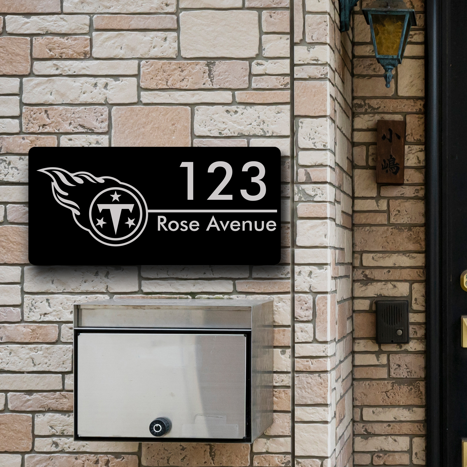 Tennessee Titans Aluminium Address NFL Fan House Number Sign ...