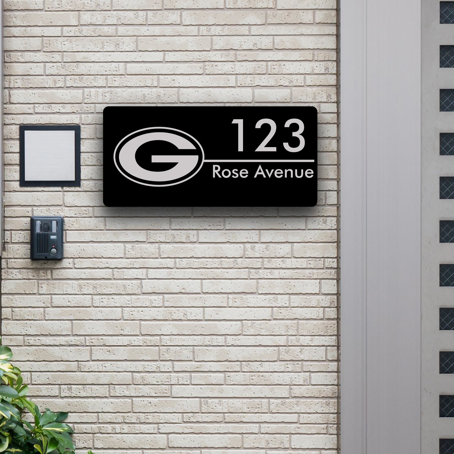 Green Bay Packers Aluminium Address NFL Fan House Number Sign ...