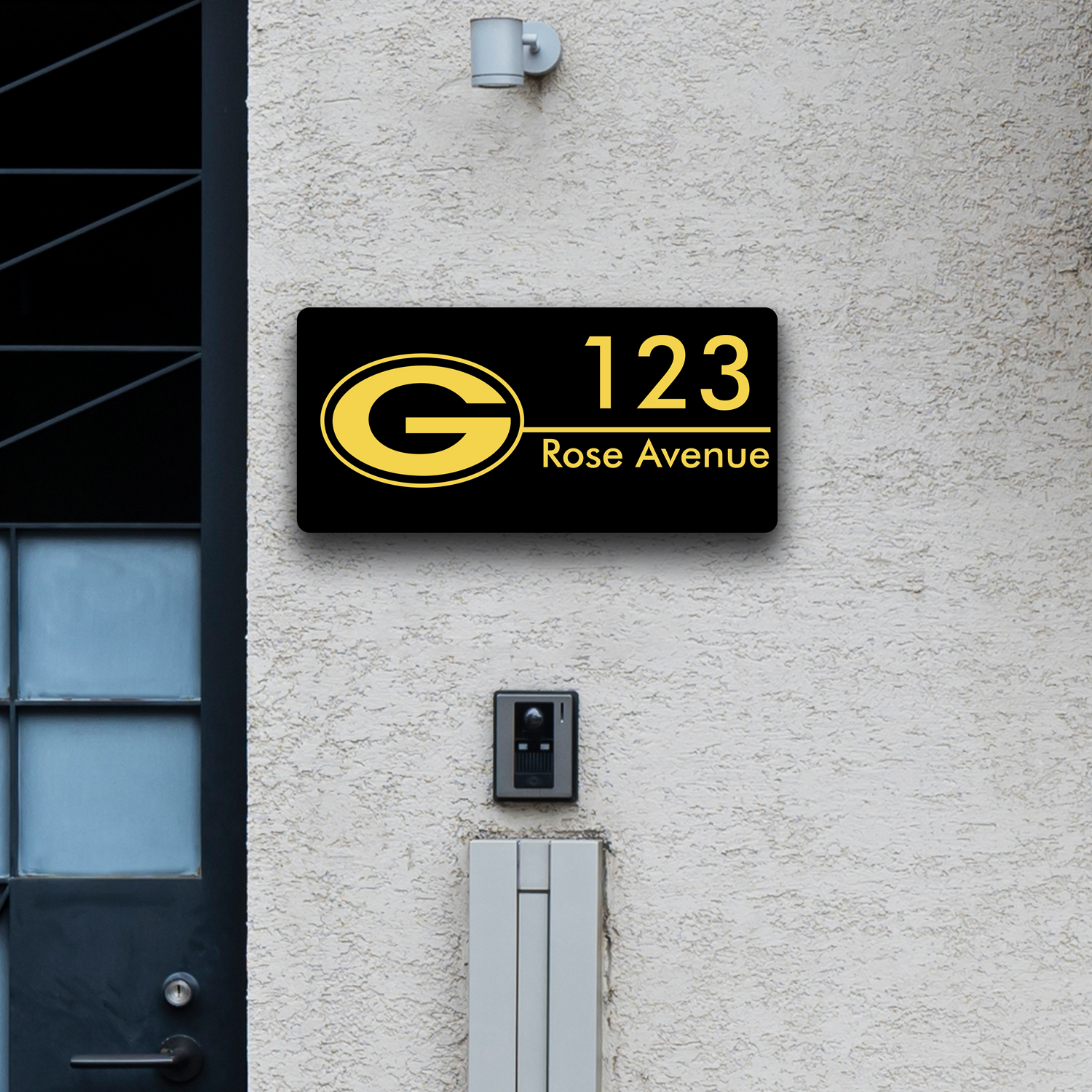 Green Bay Packers Aluminium Address NFL Fan House Number Sign ...