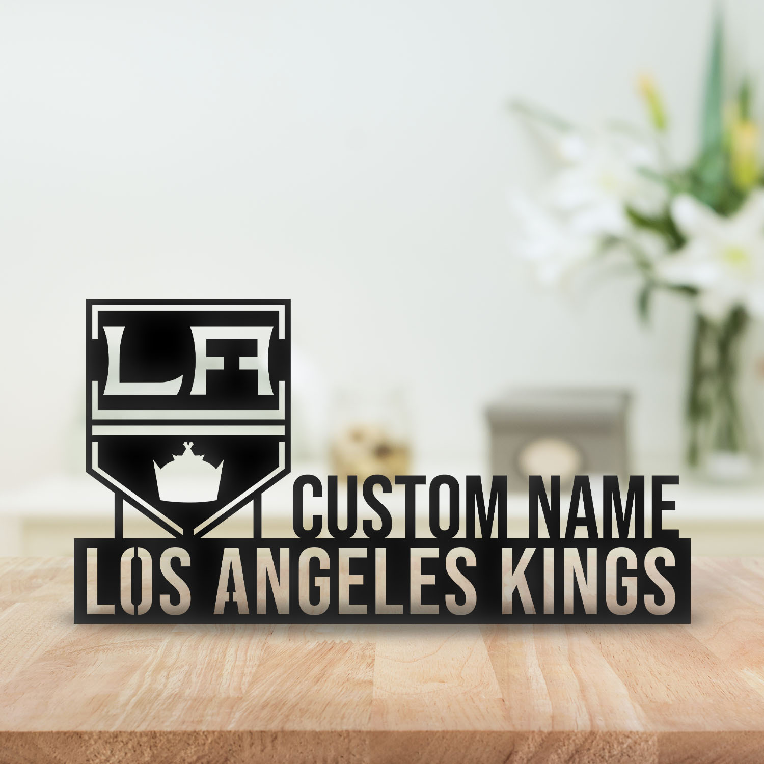 Custom NHL Los Angeles Kings Wooden Nameplate - LYNSERIES.COM