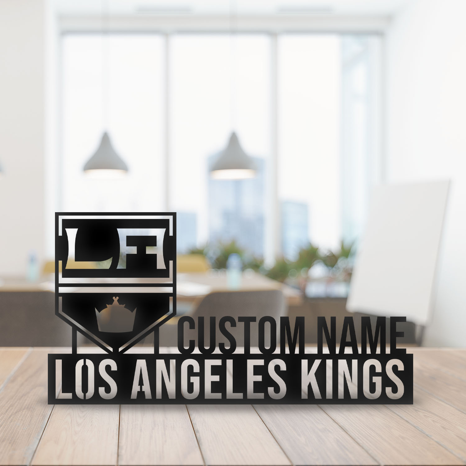 Custom NHL Los Angeles Kings Wooden Nameplate - LYNSERIES.COM