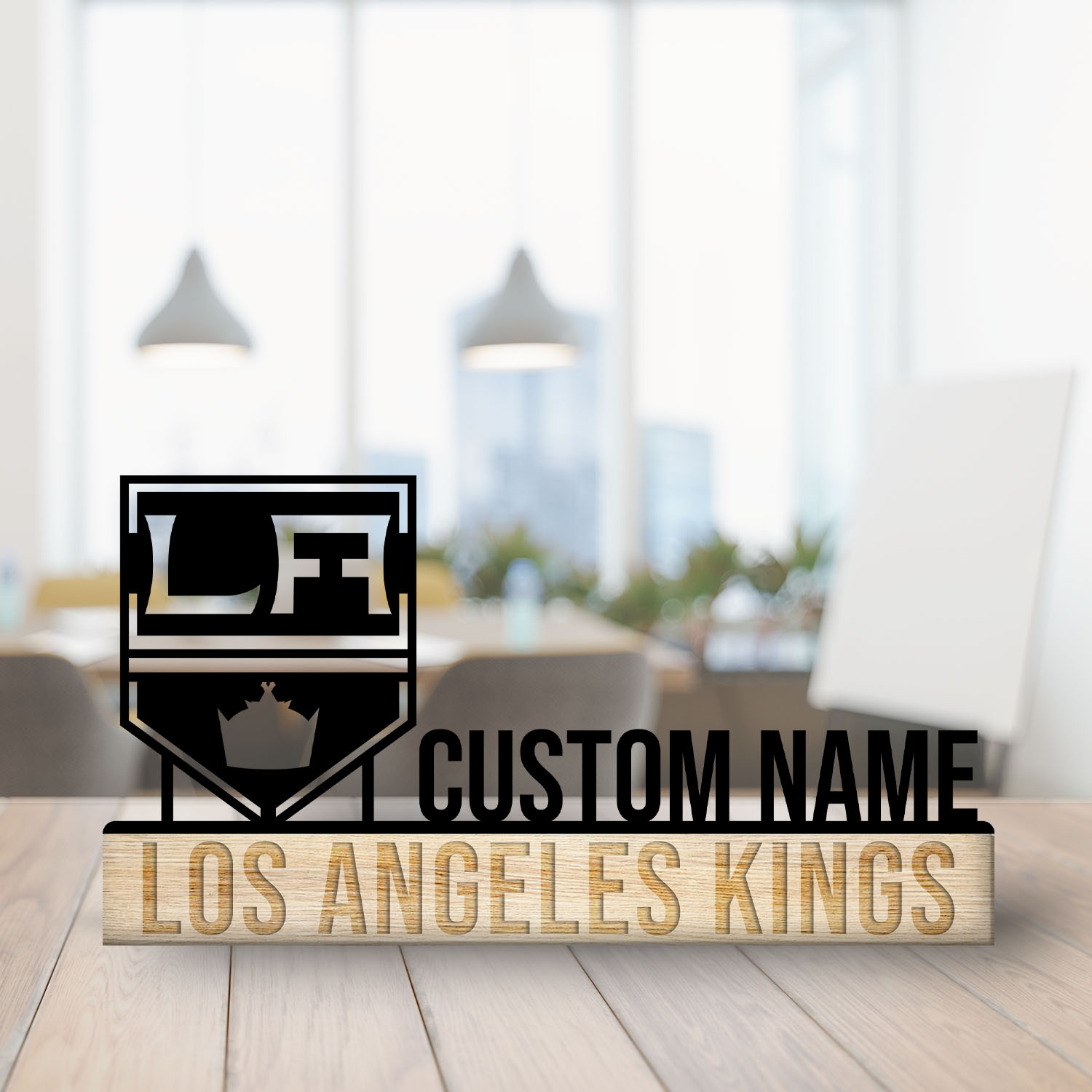 Custom NHL Los Angeles Kings Wooden Nameplate - LYNSERIES.COM