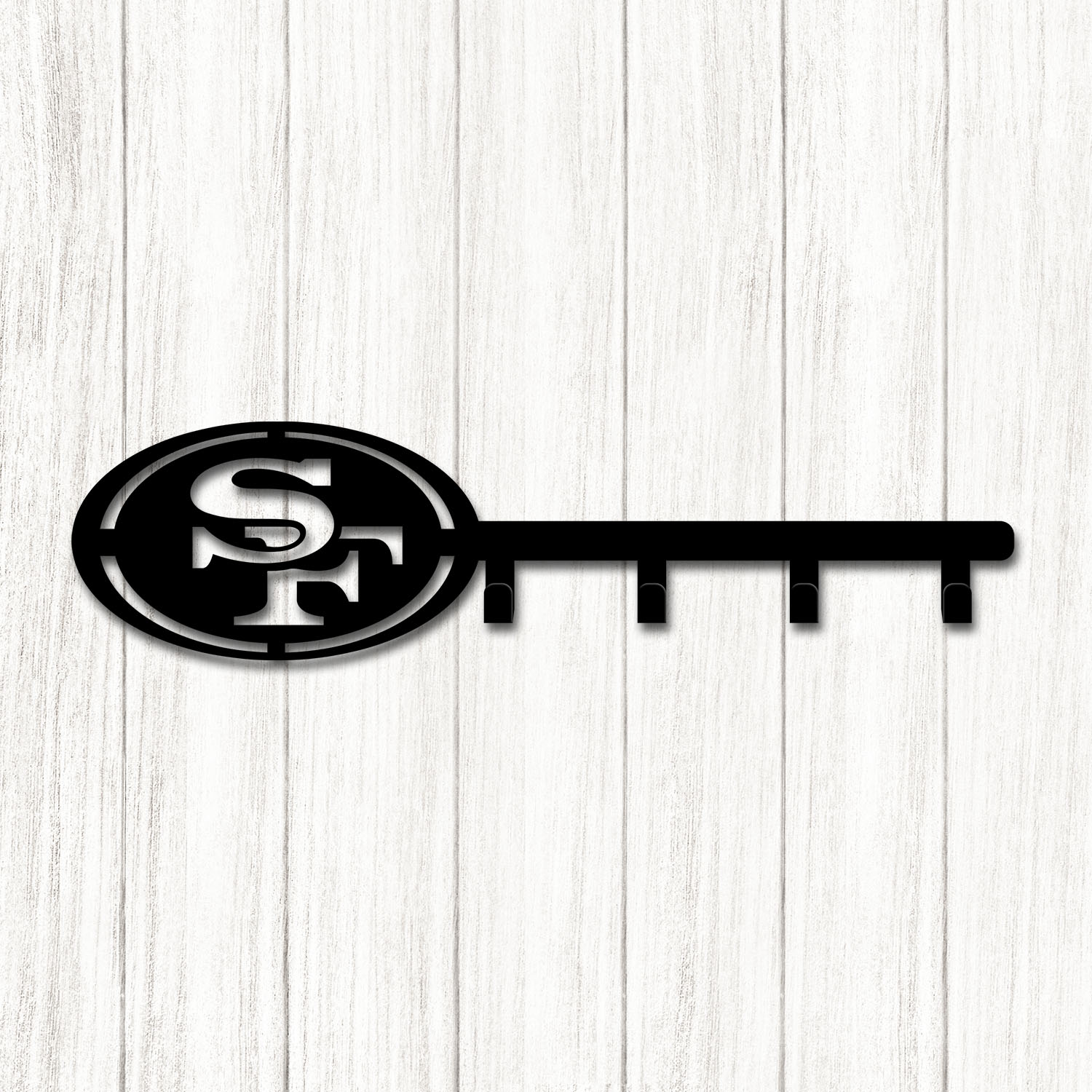 San Francisco 49ers Metal Key Hooks NFL Fan Home Decor - LYNSERIES.COM