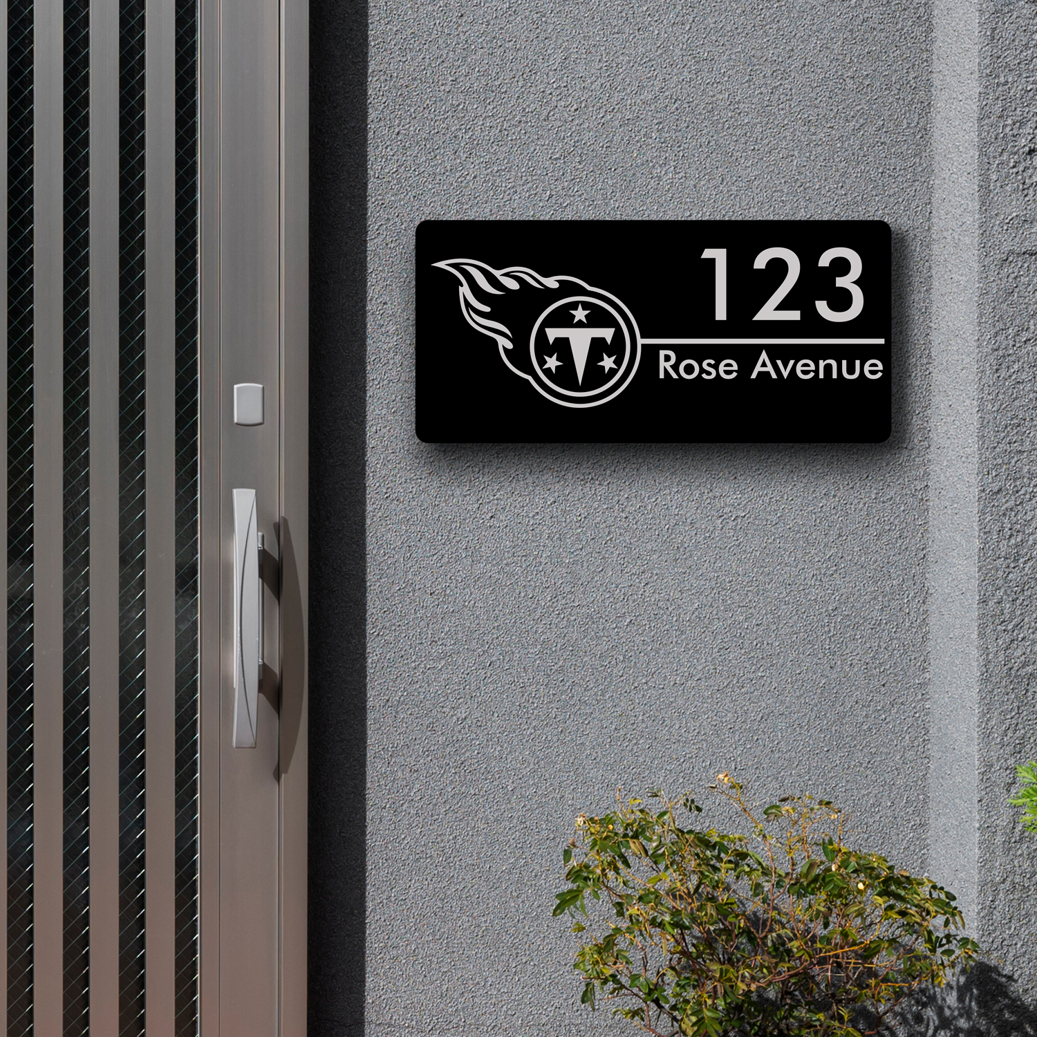 Tennessee Titans Aluminium Address NFL Fan House Number Sign ...