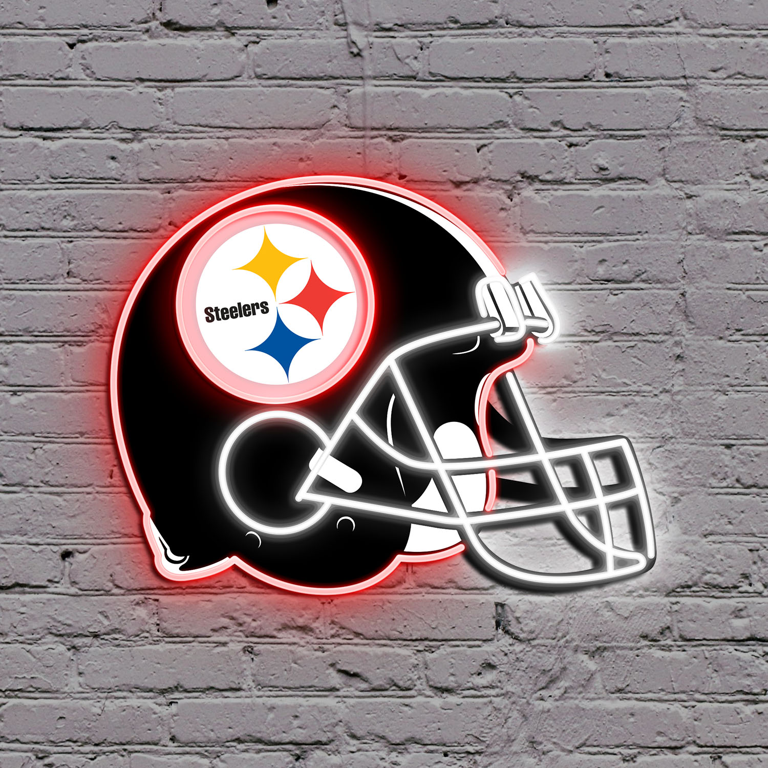 Pittsburgh Steelers NFL Helmet Football Acrylic Neon LED Sign Wall Art ...
